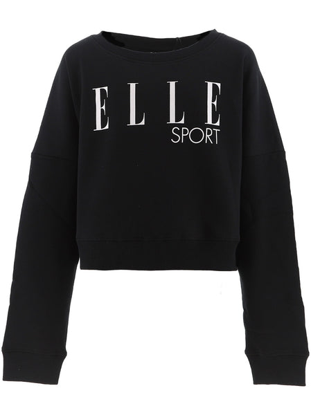 Elle Sport Black White Signature Crew Neck Sweatshirt – Branded Wear